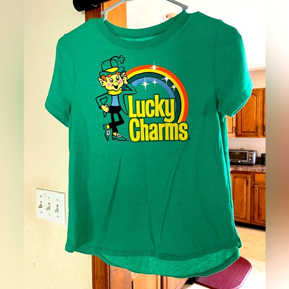 Lucky Charms | Tops | Lucky Charms Green Tee Shirt | Poshmark